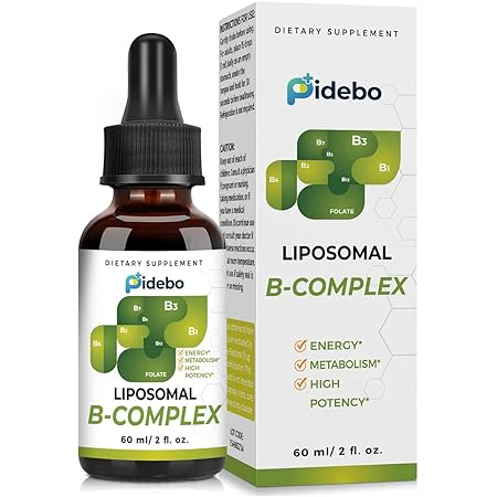 Amazon.com: Liposomal Vitamin B Complex Liquid Sublingual B Complex ...