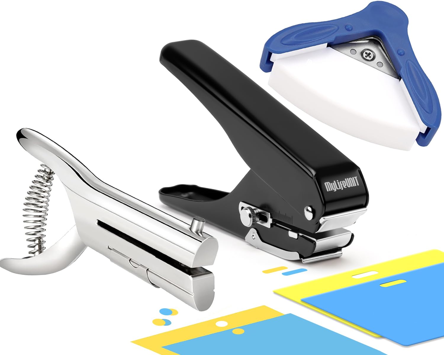 Amazon.com : MyLifeUNIT Badge Slot Puncher, Single Hole Punch, Corner ...