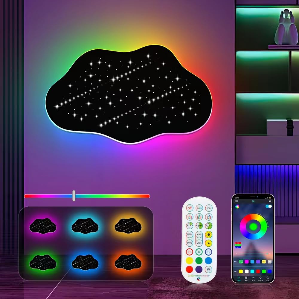 Amazon.com: Cloud Star Shooting Star Lights Cloud Lamp Warm White LED ...