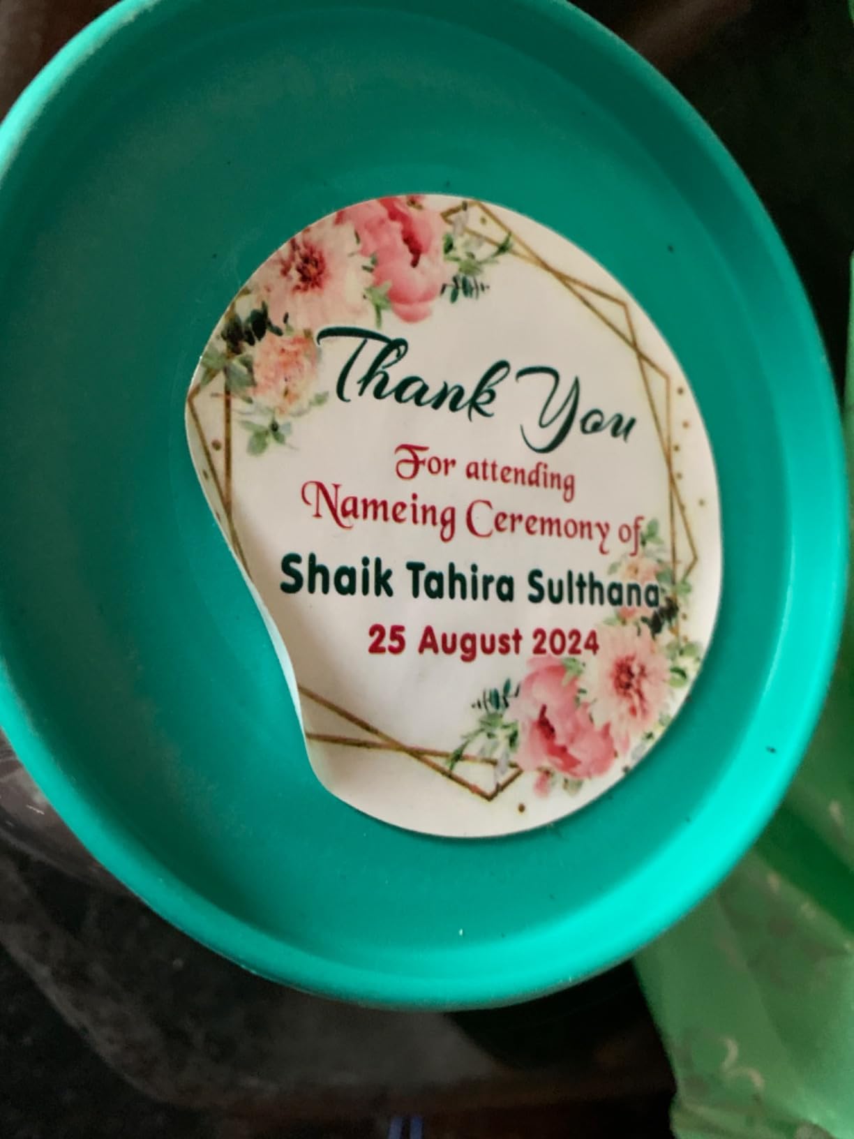 Customized Thank You Stickers for Return Gift Birthday Baby Shower ...