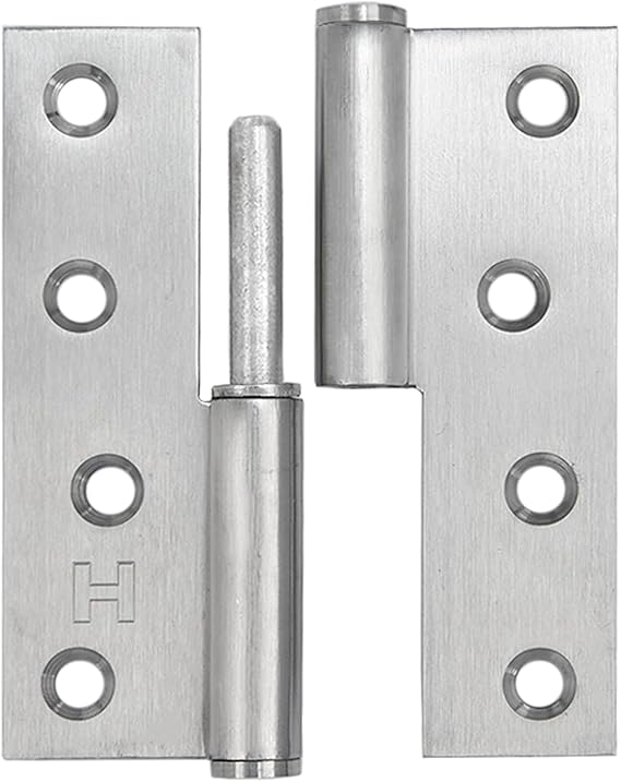 6 Pack Lift Off Door Hinges 4", Heavy Duty Stainless Steel Detachable H ...