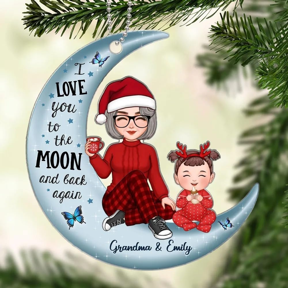 Amazon.com: Customized Grandma Christmas Ornament Custom Grandma ...
