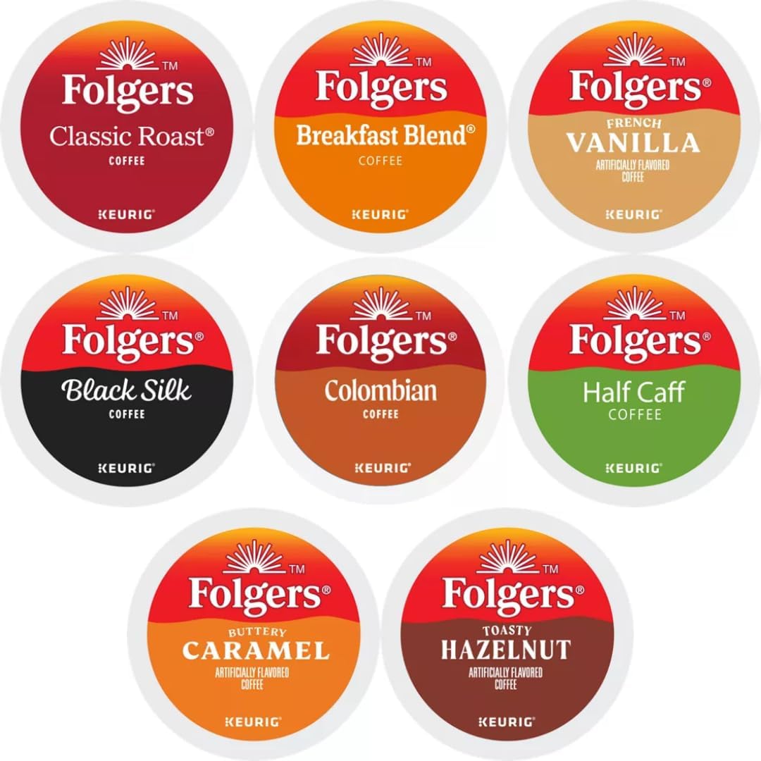 Amazon.com: Folgers Classic Roast Coffee Keurig K-Cups, 36 Count ...