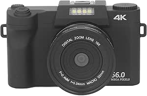 Digital Cameras for Photography, 4K 56MP Vlogging Camera, 16X Zoom Autofocus Compact Travel ...