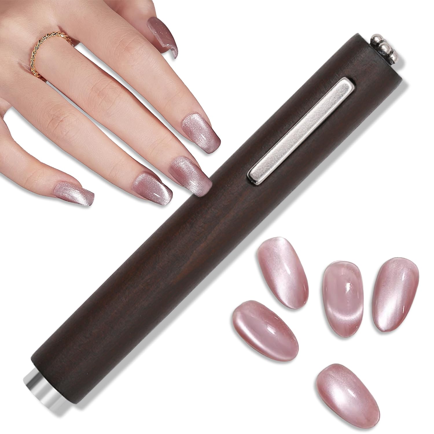 Amazon.com : WOKOTO 1Pcs Cylinder Cat Eye Magnet For Nails Designs ...