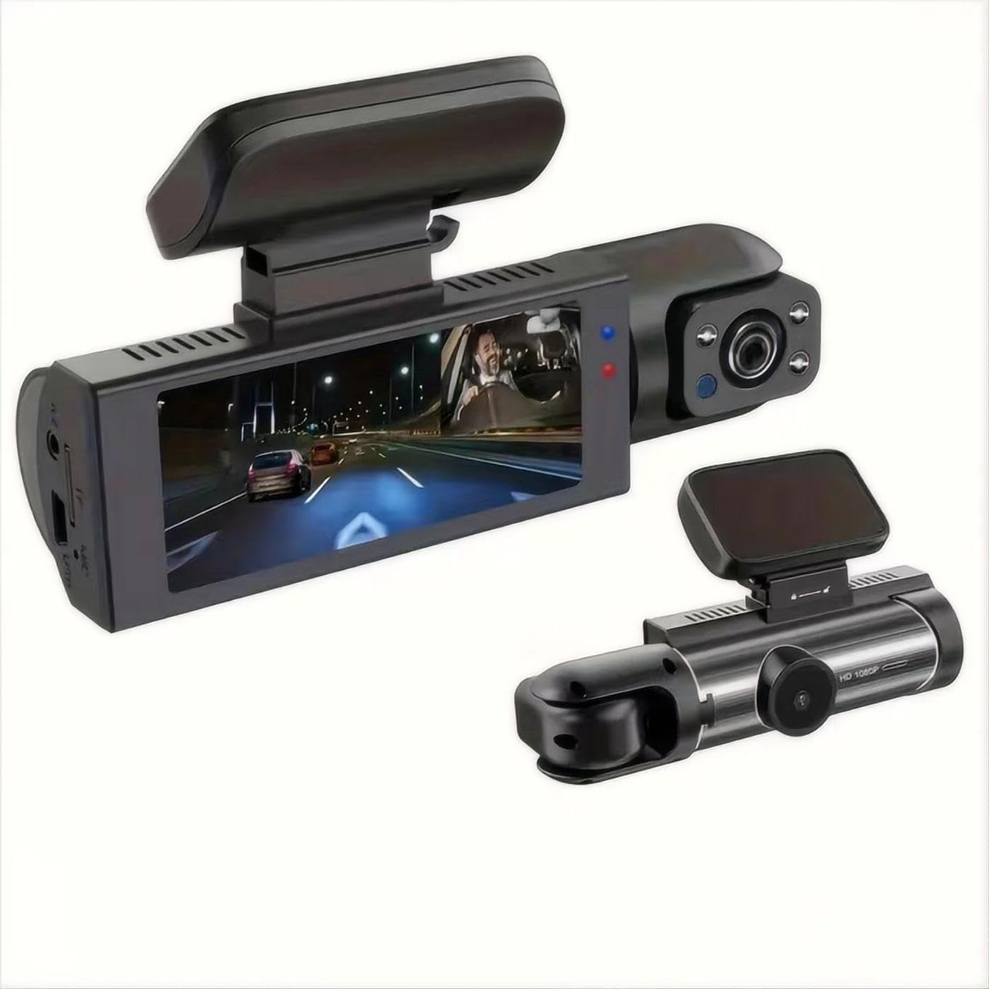 Amazon.com: Dash Cam WiFi, Front & Interior Camera, 1080P FHD Car Dash ...