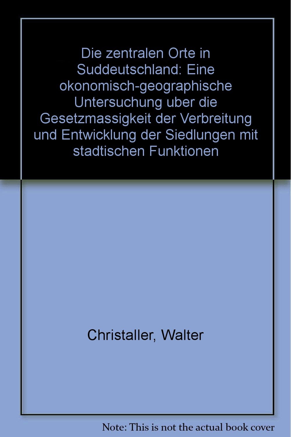 Walter Christaller