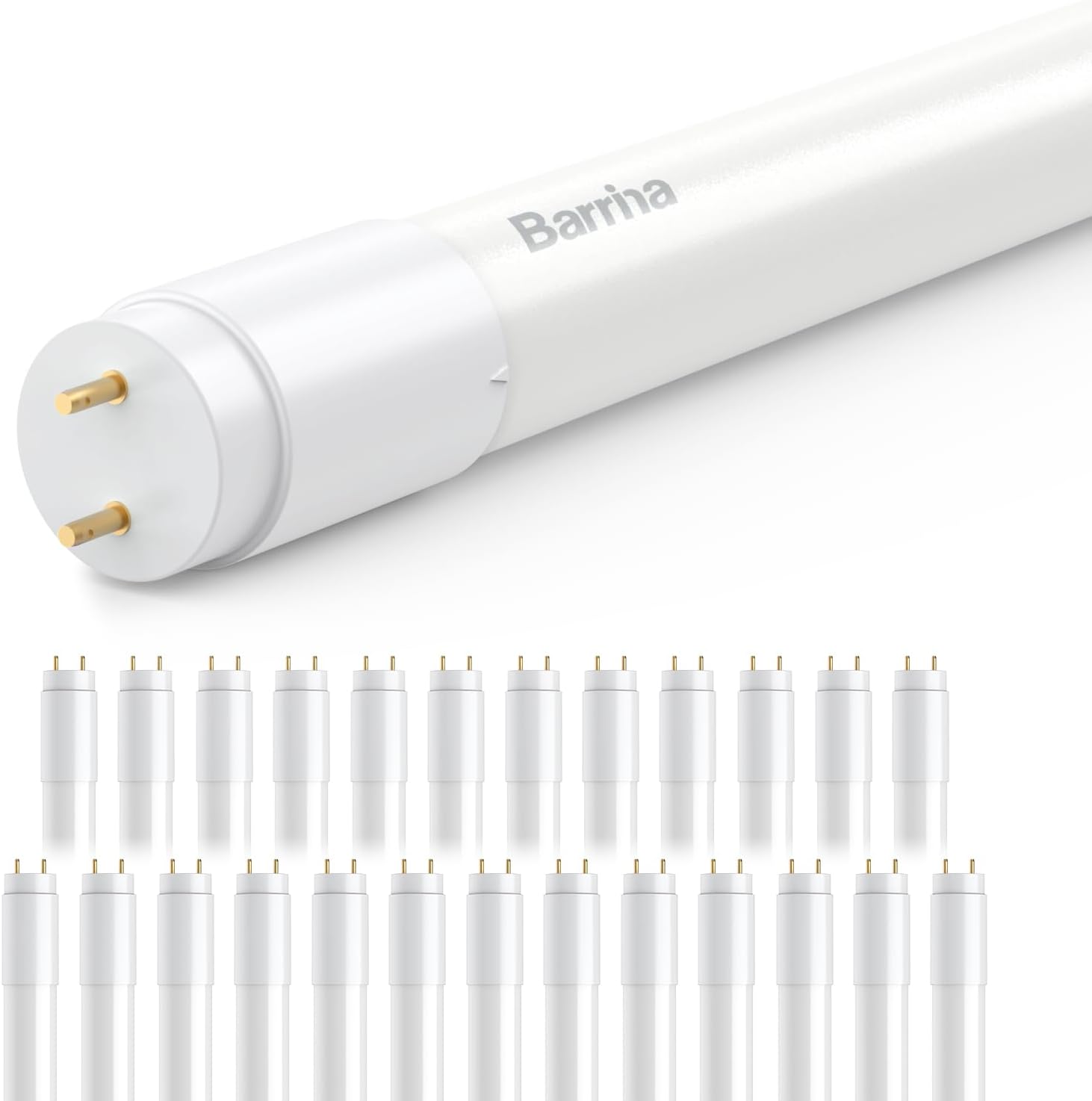 Amazon.com: Barrina LED Tube Lights 4FT 25 Packs, T8 led Bulbs 4 Foot ...