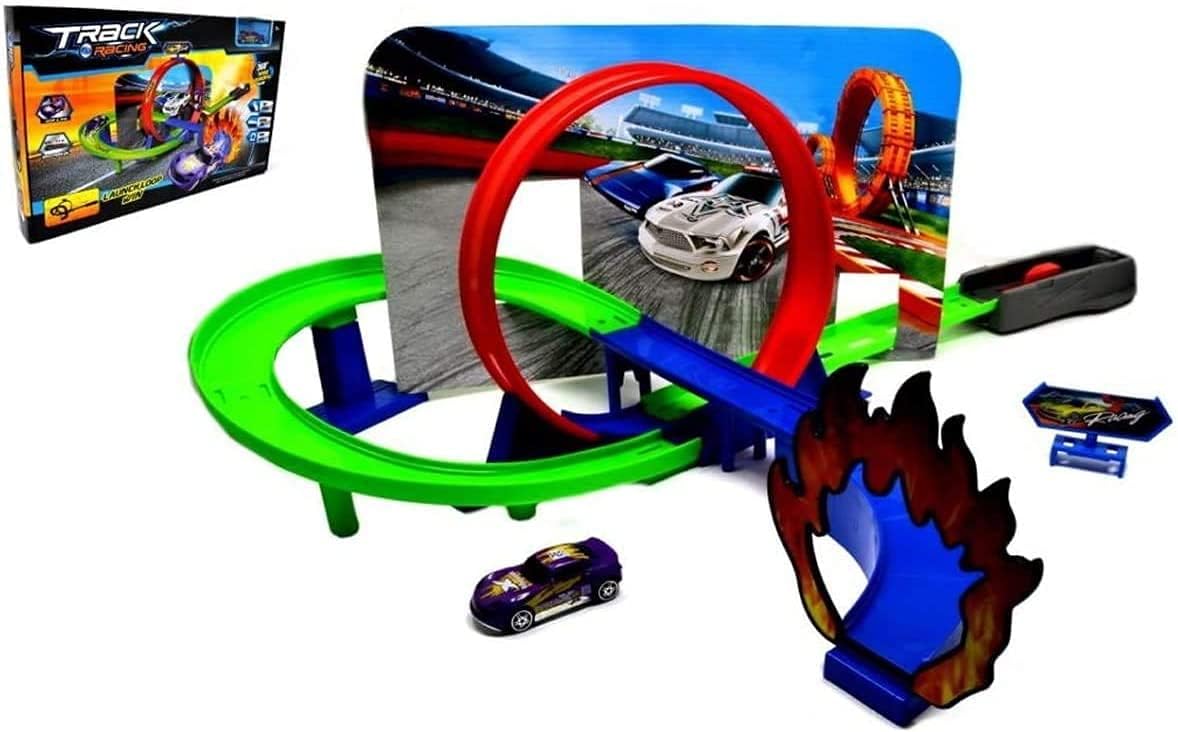 services Car Racing Set Loop Car Launcher 360 Catapult Racing Track ...