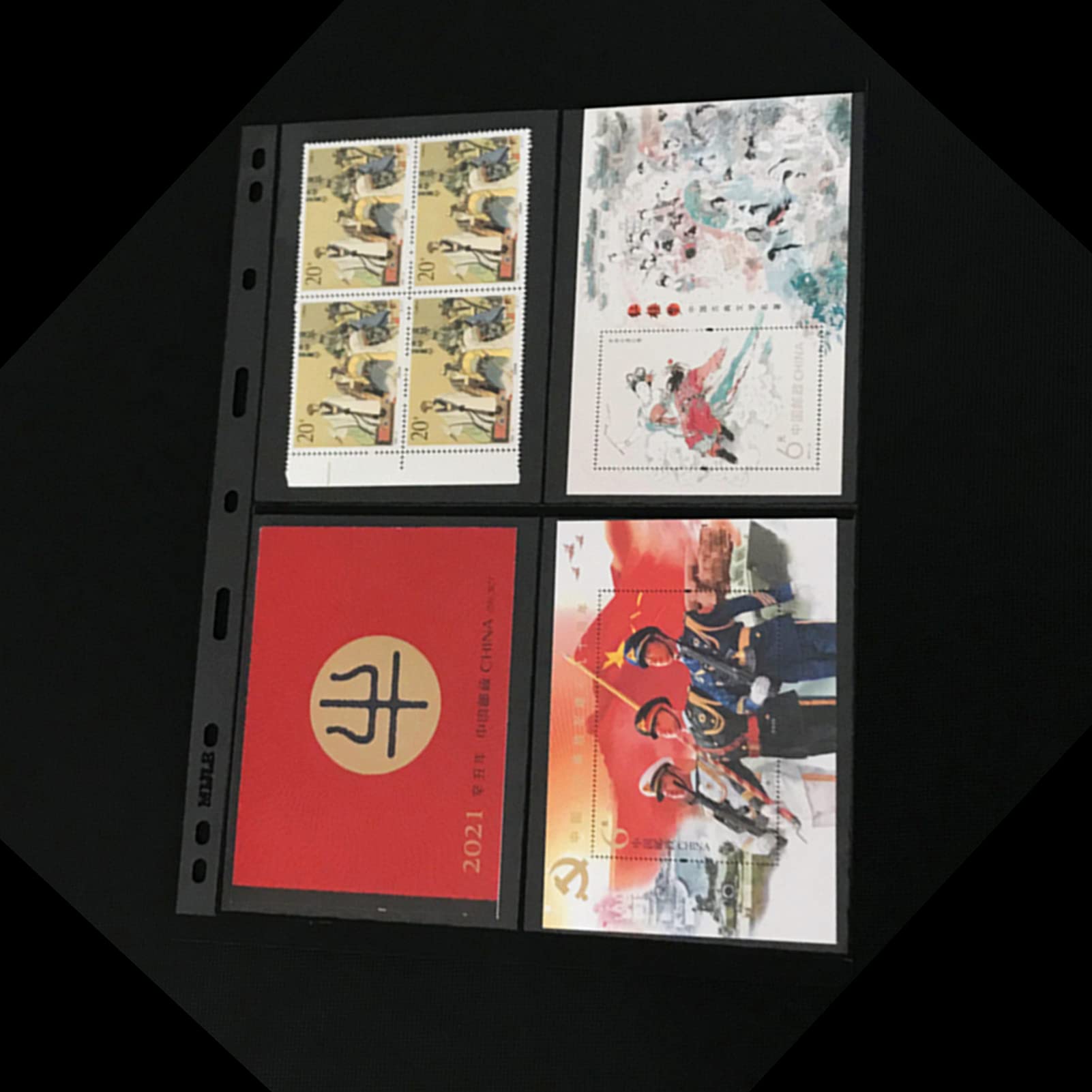 Snapklik.com : 20 Sheet Stamp Pages, 4 Girds Pages For Stamp Collectors ...