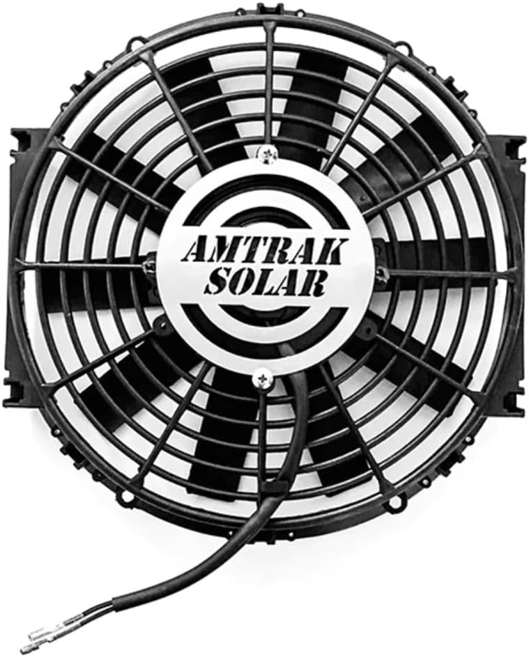 Amtrak Solar 12-Inch Solar Attic Fan, Compatible with Wind Turbines ...