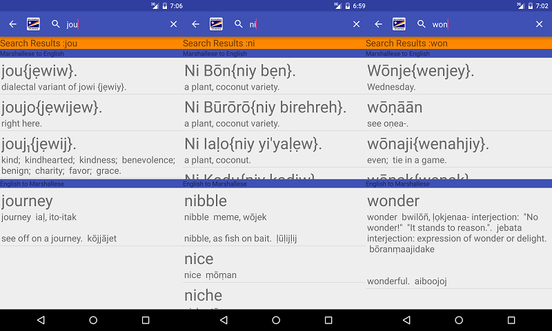 Marshallese Dictionary - App on Amazon Appstore