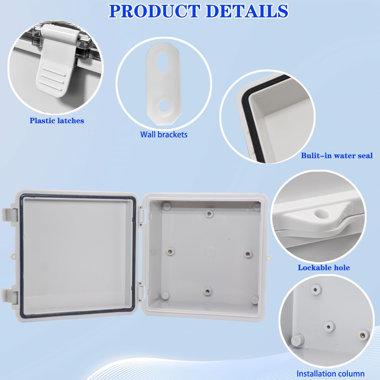 Snapklik.com : YETLEBOX Waterproof Outdoor Electrical Box Junction Box ...