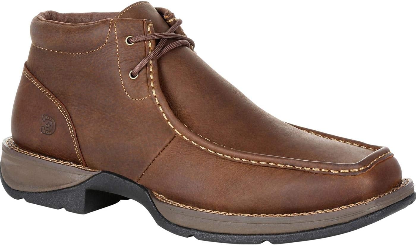 Amazon.com | Durango Men's Dirt Rebel Shoes Moc Toe Brown 10 EE | Western