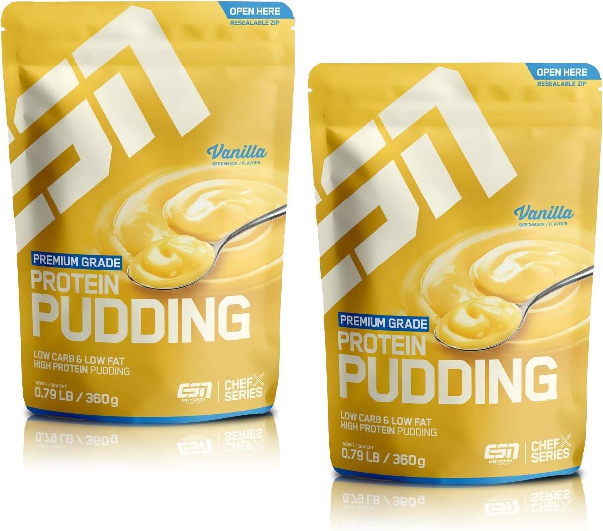 ESN Protein Pudding - Premium Grande (Vanilla (2er Pack)) : Amazon.de ...