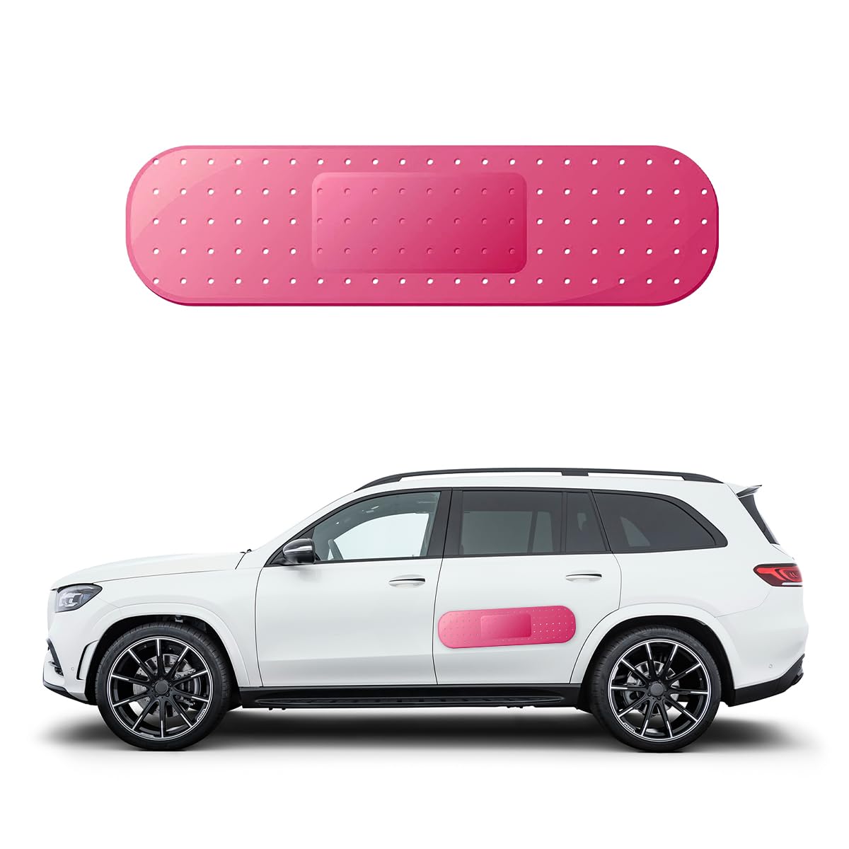 Pink Automotive Stickers BOXOB Car Bandaid Stickers 4-Pack - Funny ...