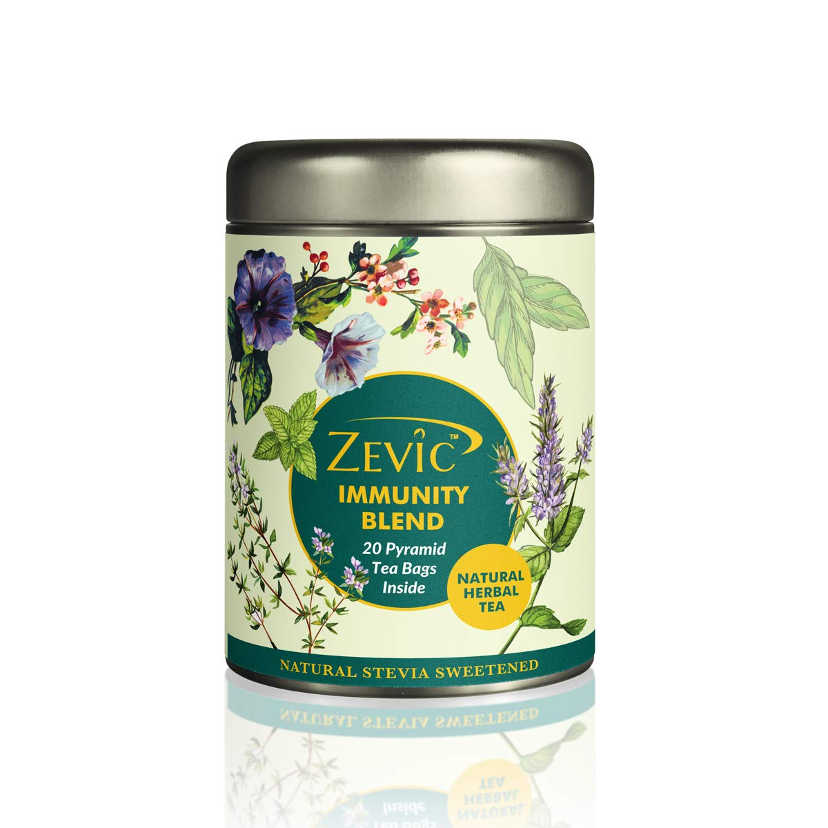 Zevic Immunity Blend Tea with Amla, Guduchi, Tulsi, Shankhpushpi,Orange ...