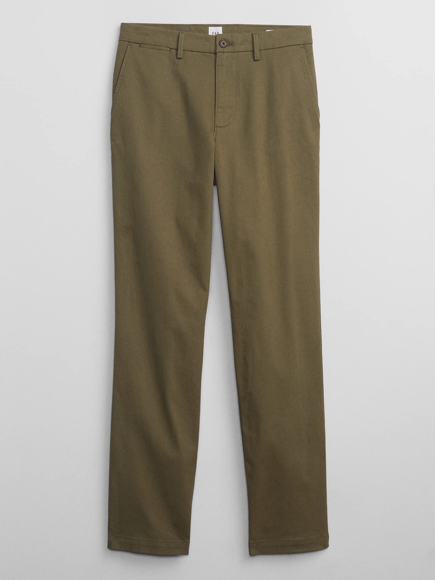Snapklik.com : Mens Essential Straight Fit Khaki Olive Green 38X30