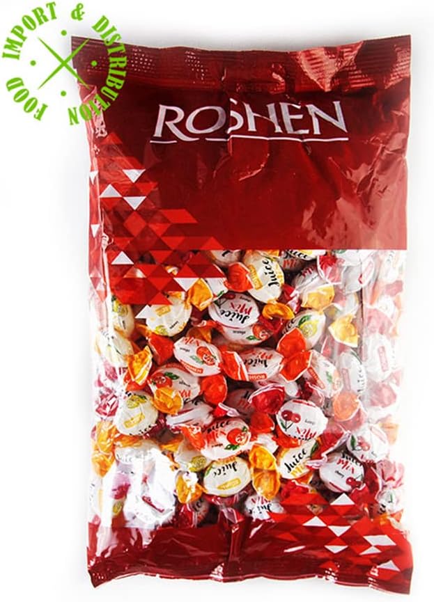 ROSHEN Juice Mix Candies with Fruit Filling, 1 kg : Amazon.co.uk: Grocery
