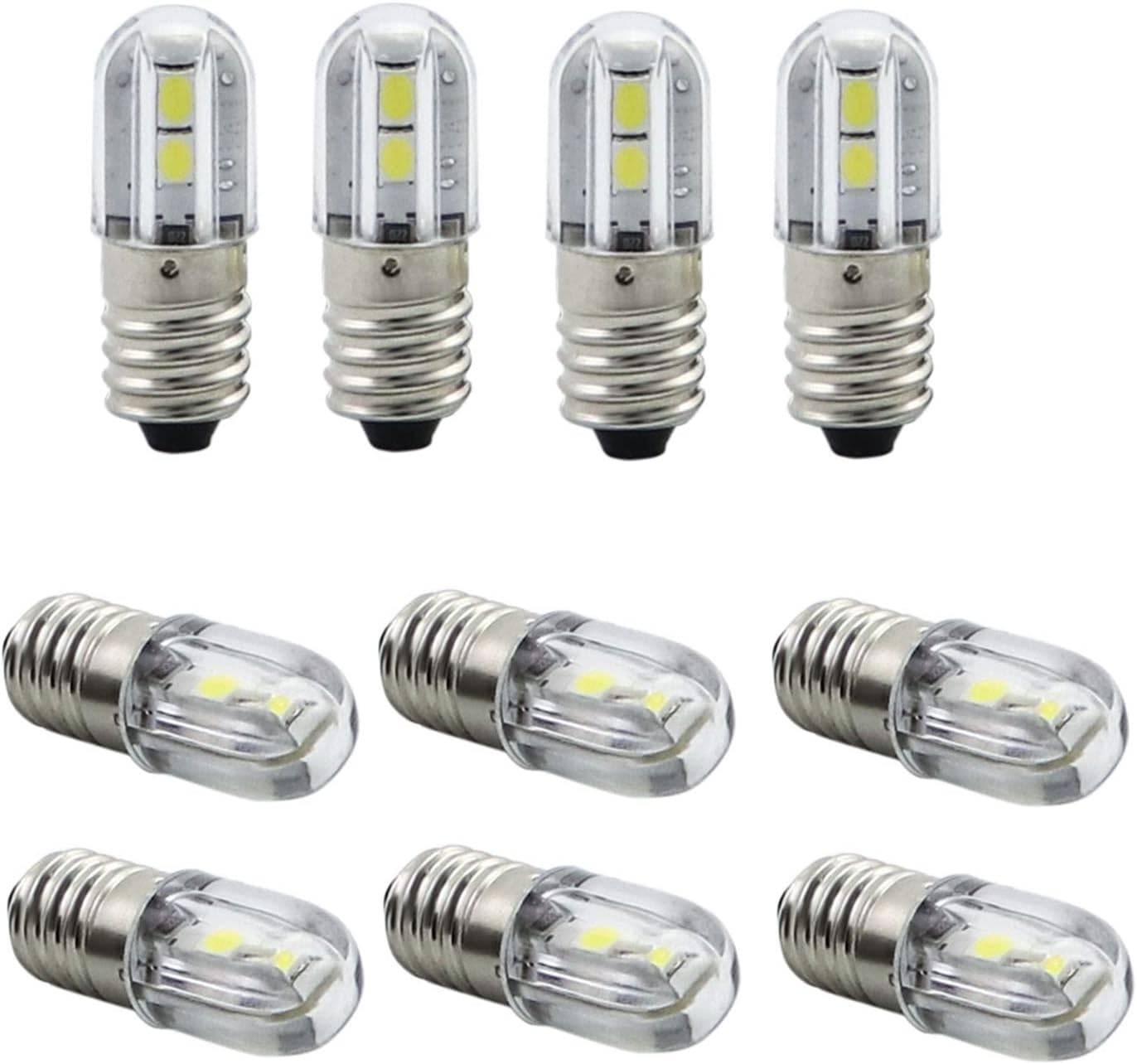 mcdrlled E10 Led Bulb 120vac Or dc Super Bright 100lumens Indicator ...