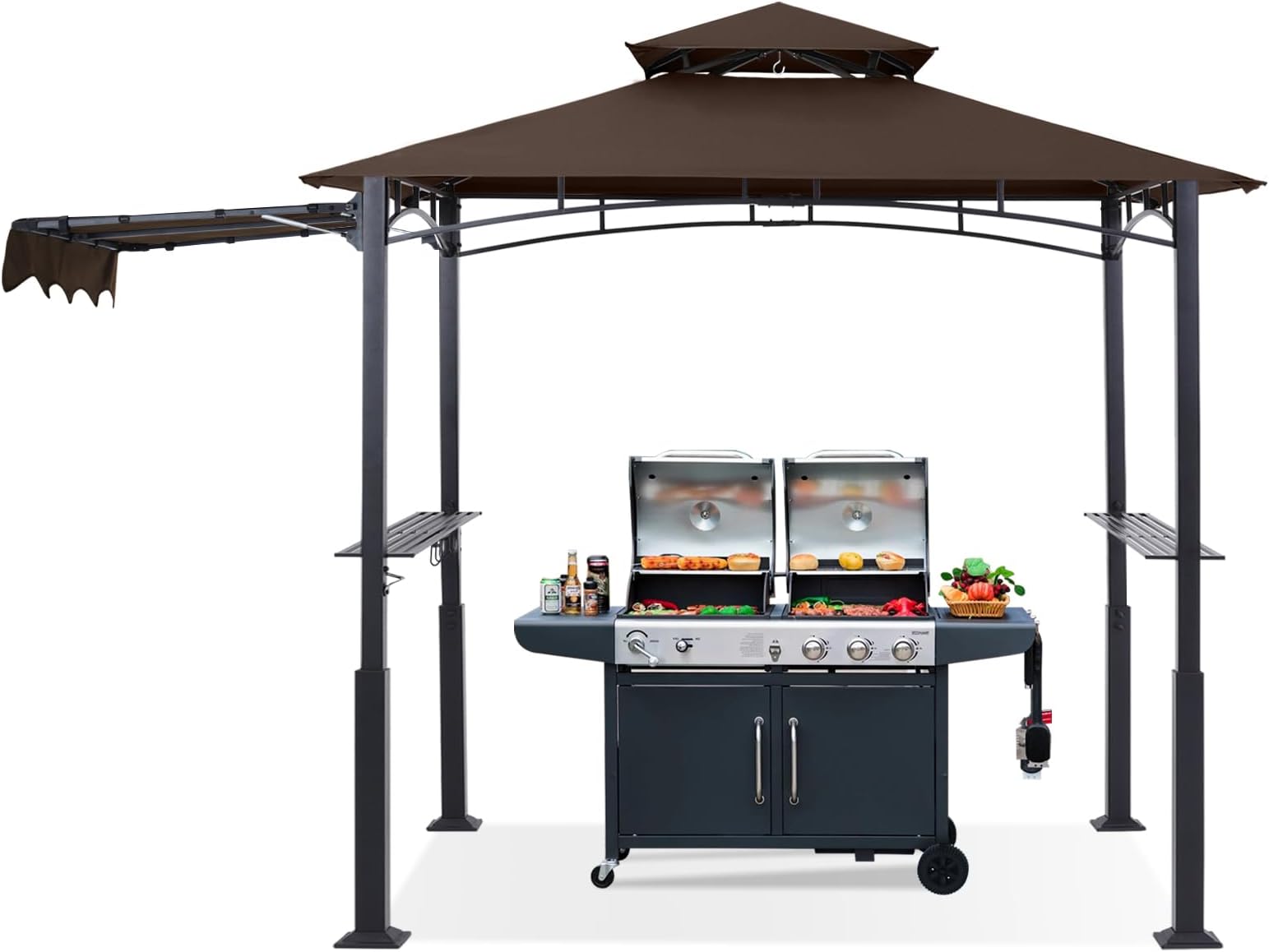 Amazon.com : ABCCANOPY Grill Gazebo with Extra Awning - 5'x11' Outdoor ...