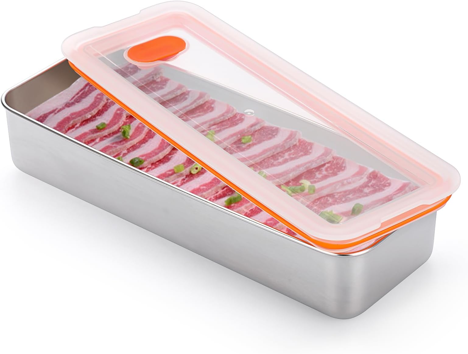 Amazon.com: Maxcheck 1 Pack Bacon Container for Refrigerator 304 ...