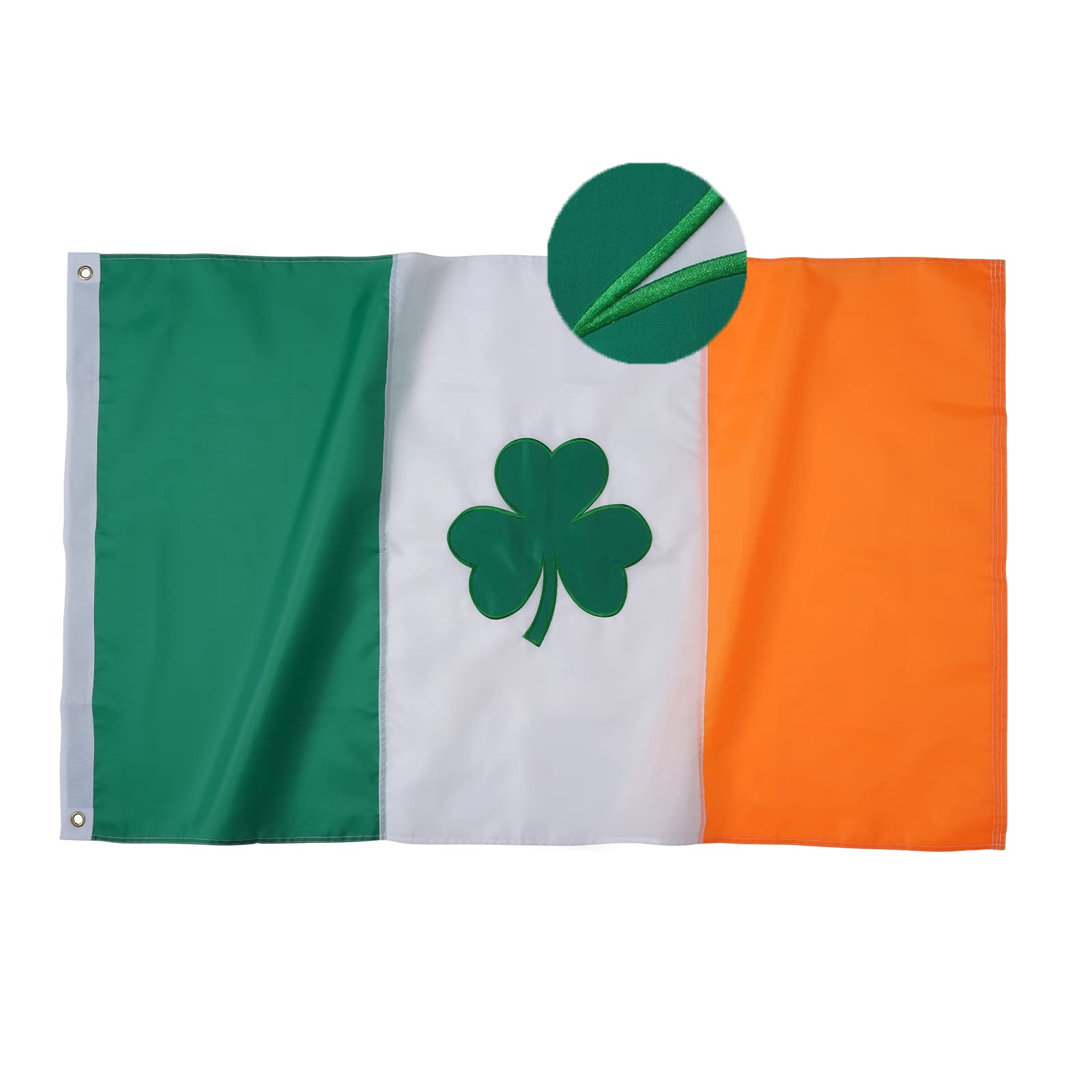 Amazon.com : FRF FLAG Irish Shamrock Flag 3x5 Foot, Made in USA ...