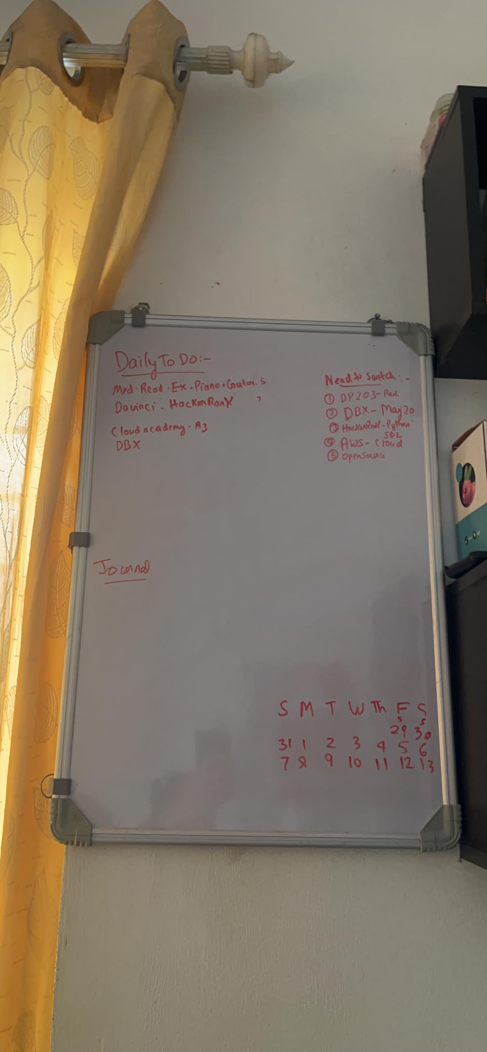 Camin Whiteboard Non Magnetic 2X1.5 Feet Double Sided White Board and ...