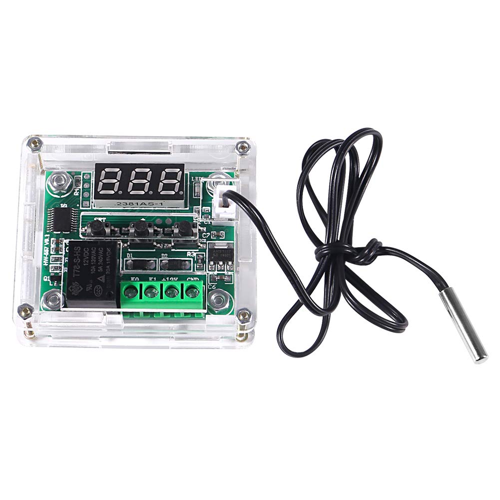 Snapklik.com : ALMOCN 2PCS W1209 DC Digital Temperature Controller Board 12V