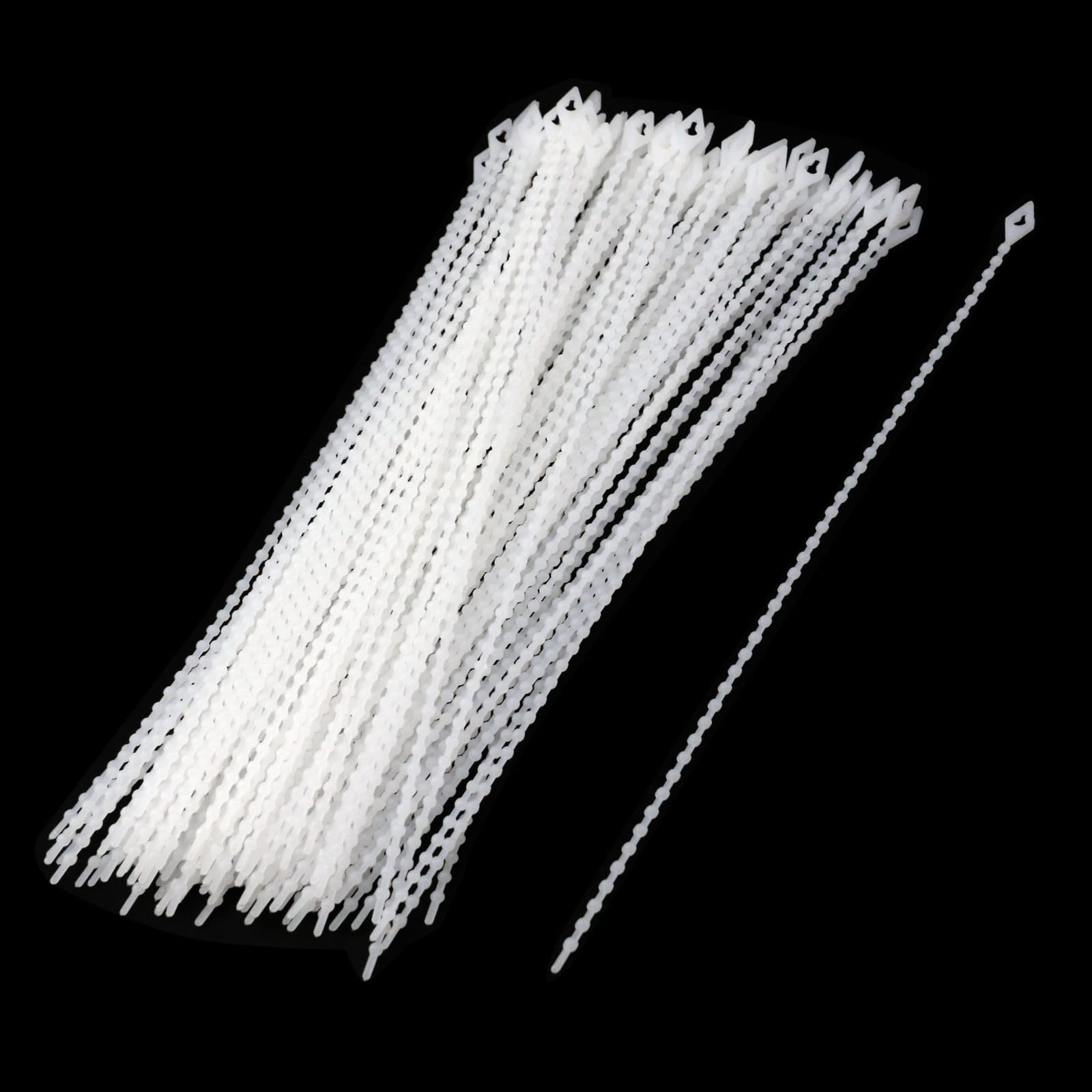 Amazon.com: KUMGROT 100pcs Beaded Cable Tie Wrap Cable Zip Ties Heavy Duty Nylon Cable Wire Ties ...