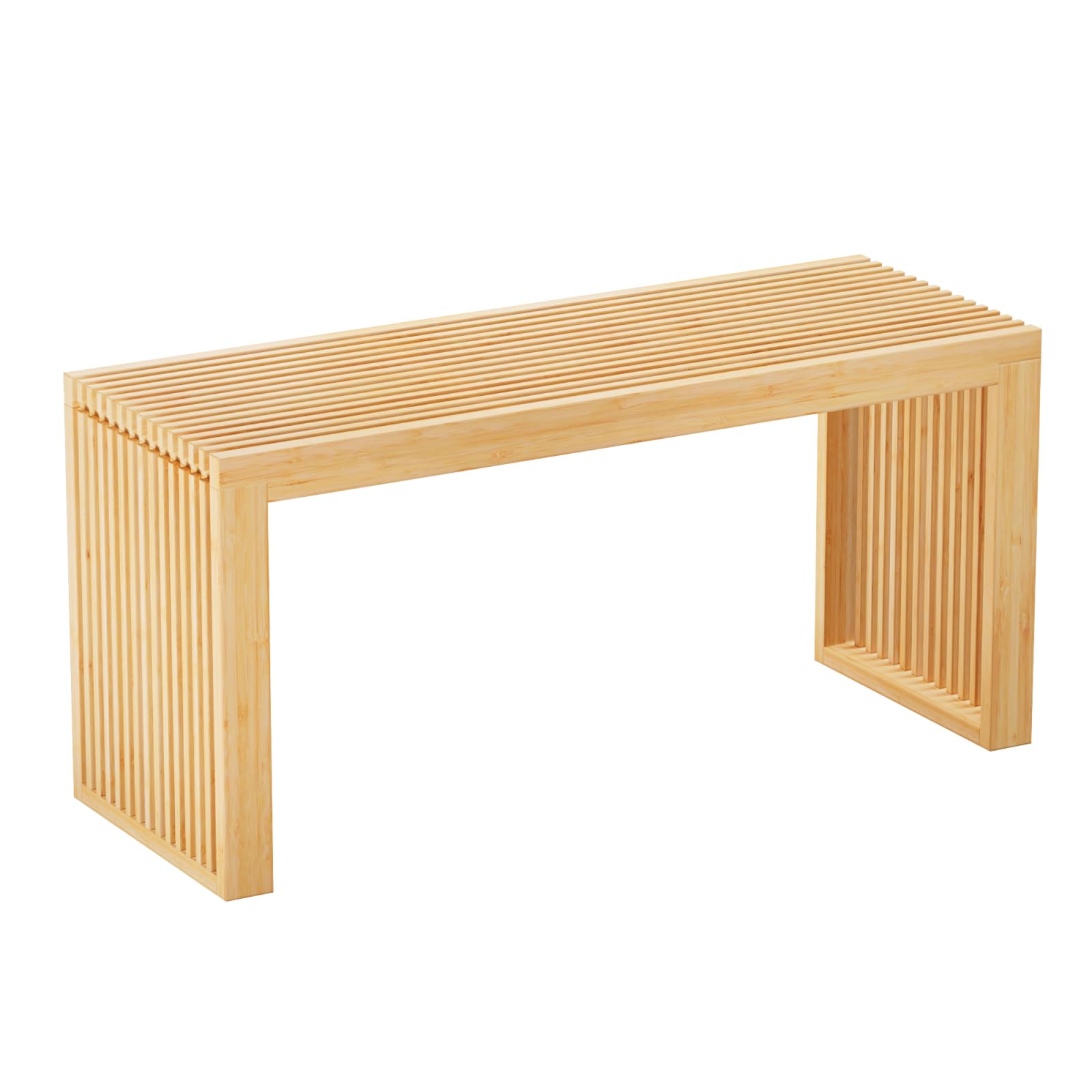 Amazon.com - APRTAT Bamboo Dining Bench Indoor Long Bench Entryway Shoe ...
