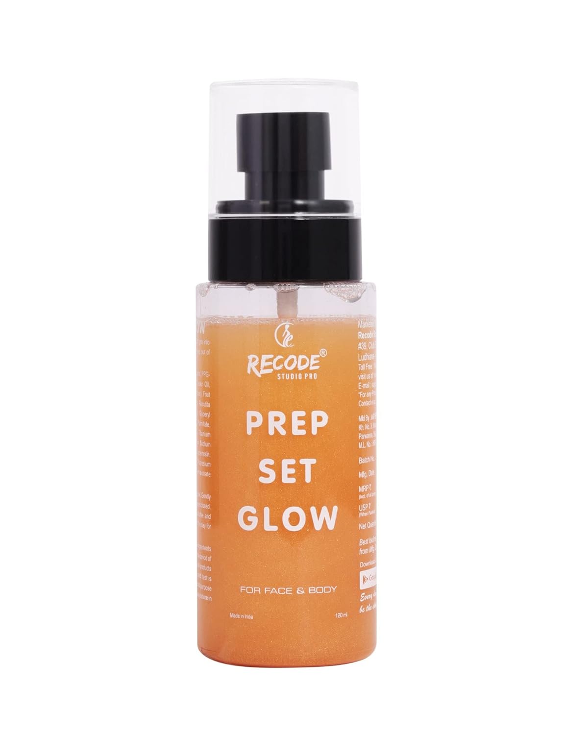 Buy Recode Prep Set Glow Spray with Silver Shimmer, Prep Set Glow for ...