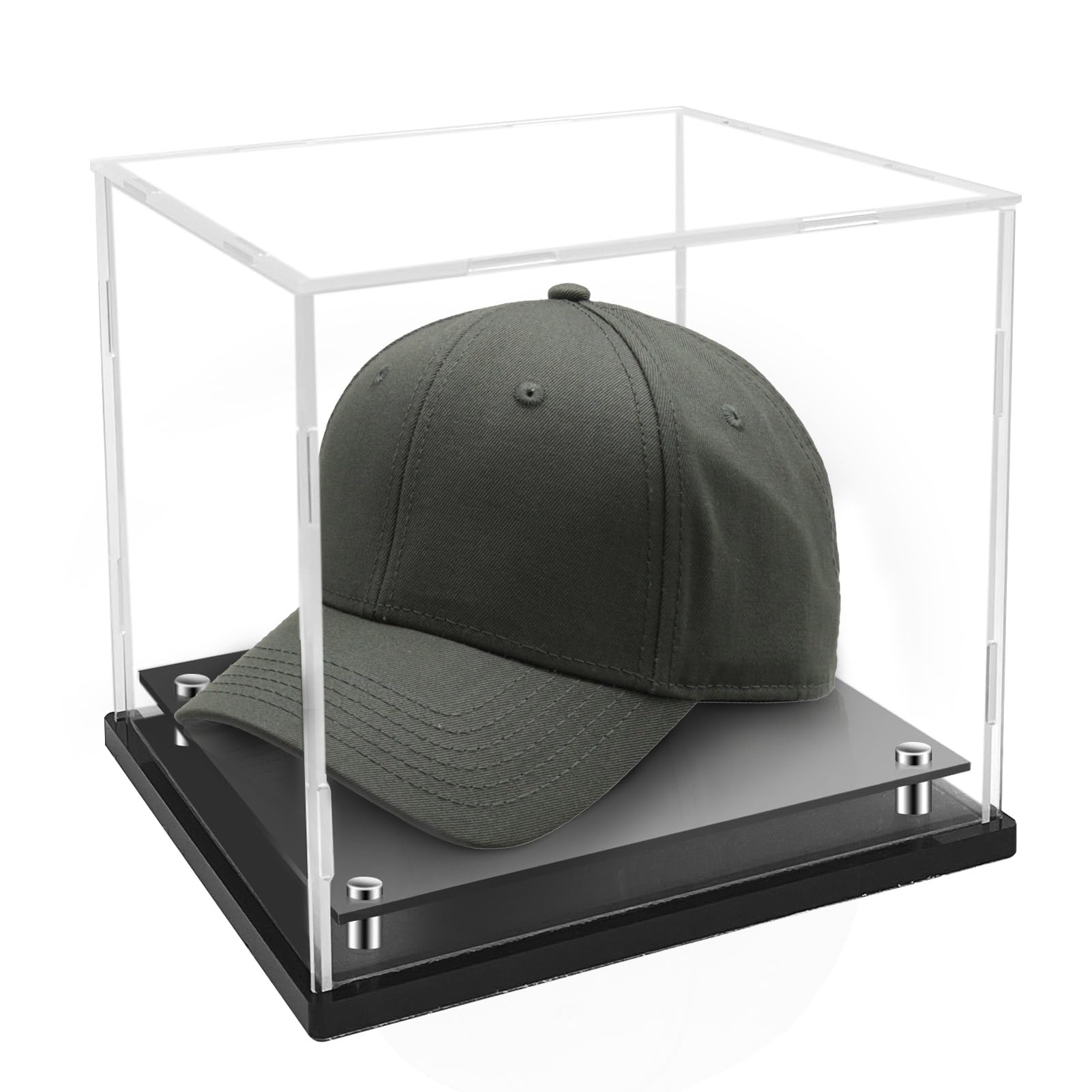 Amazon.com: Foxtell Hat Display Case Acrylic Crystal Baseball Clear ...