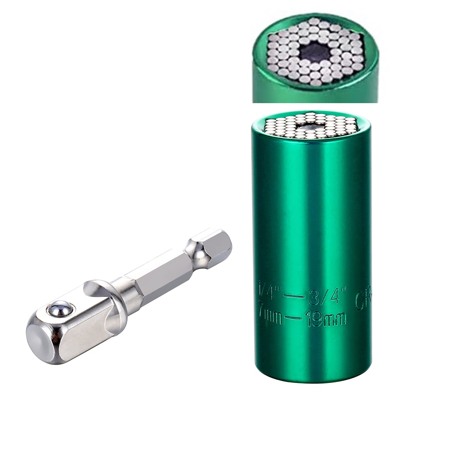 Amazon.com: 3/8" Impact Square Socket Set to Multi Size Tools Drive 1/4 ...