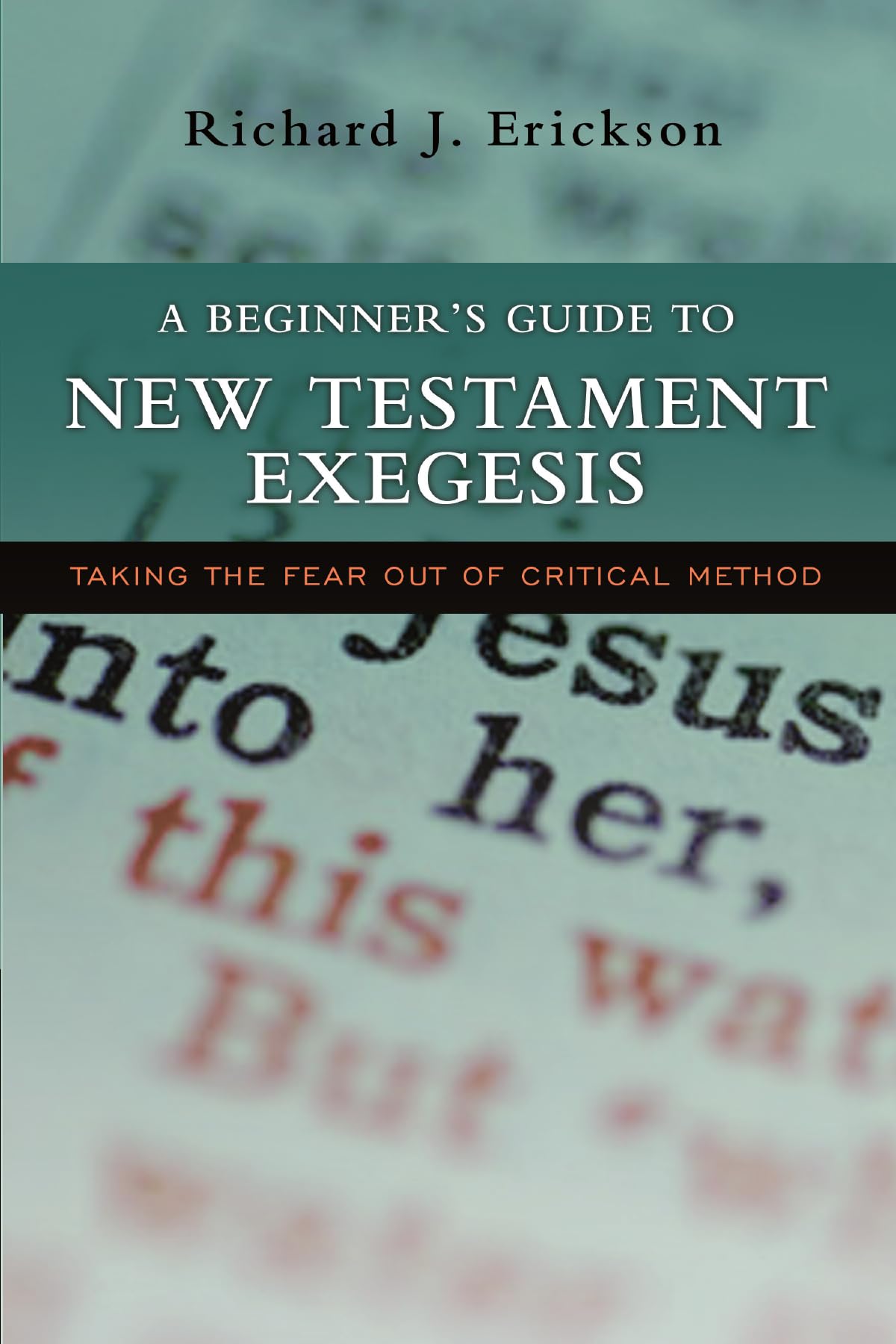 A Beginner's Guide to New Testament Exegesis: Taking the Fear out of ...