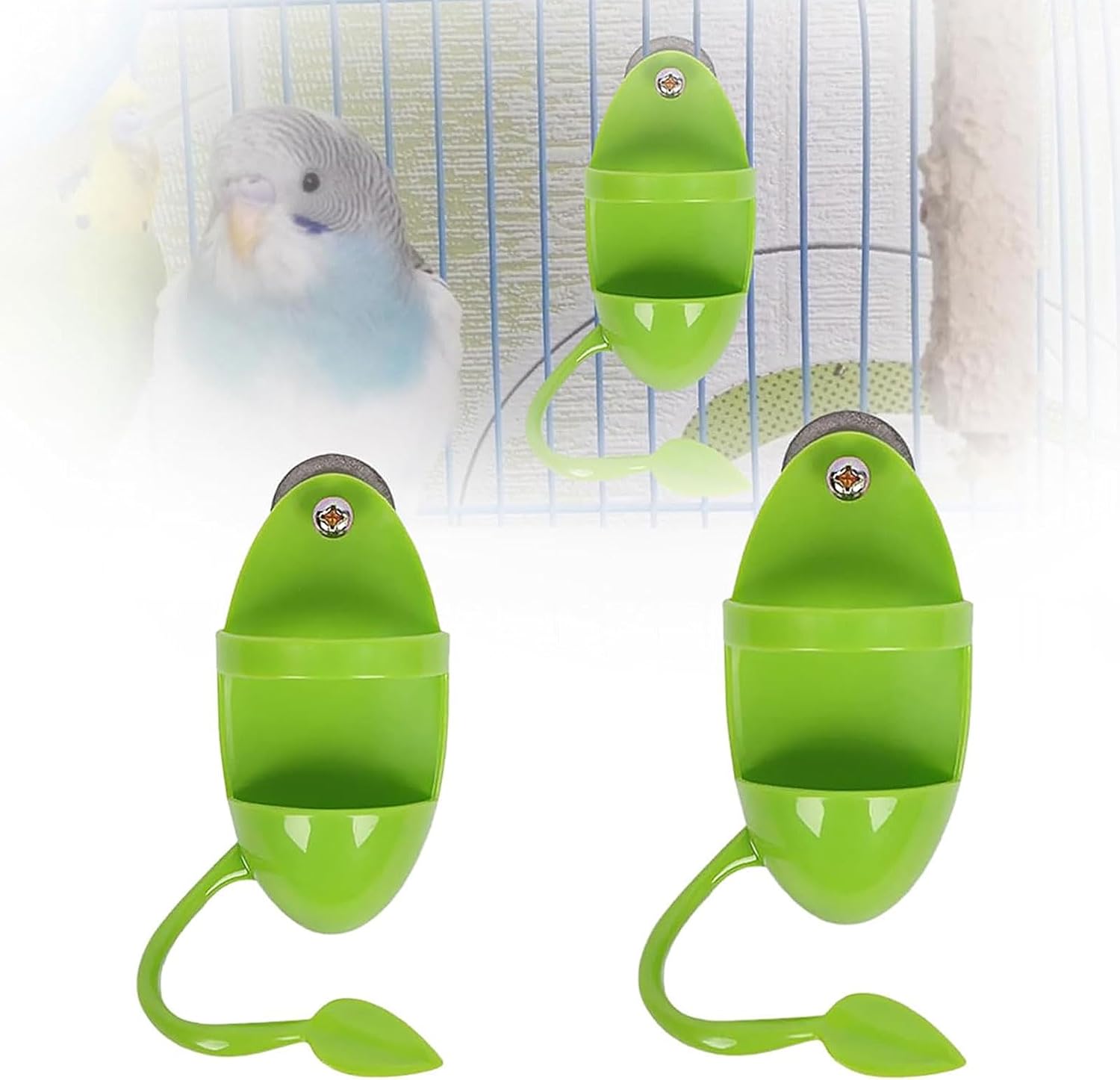 RSYHVG 2Pcs Cuttlefish Holder Stand Bird Parrot Cuttlebone Holder for ...