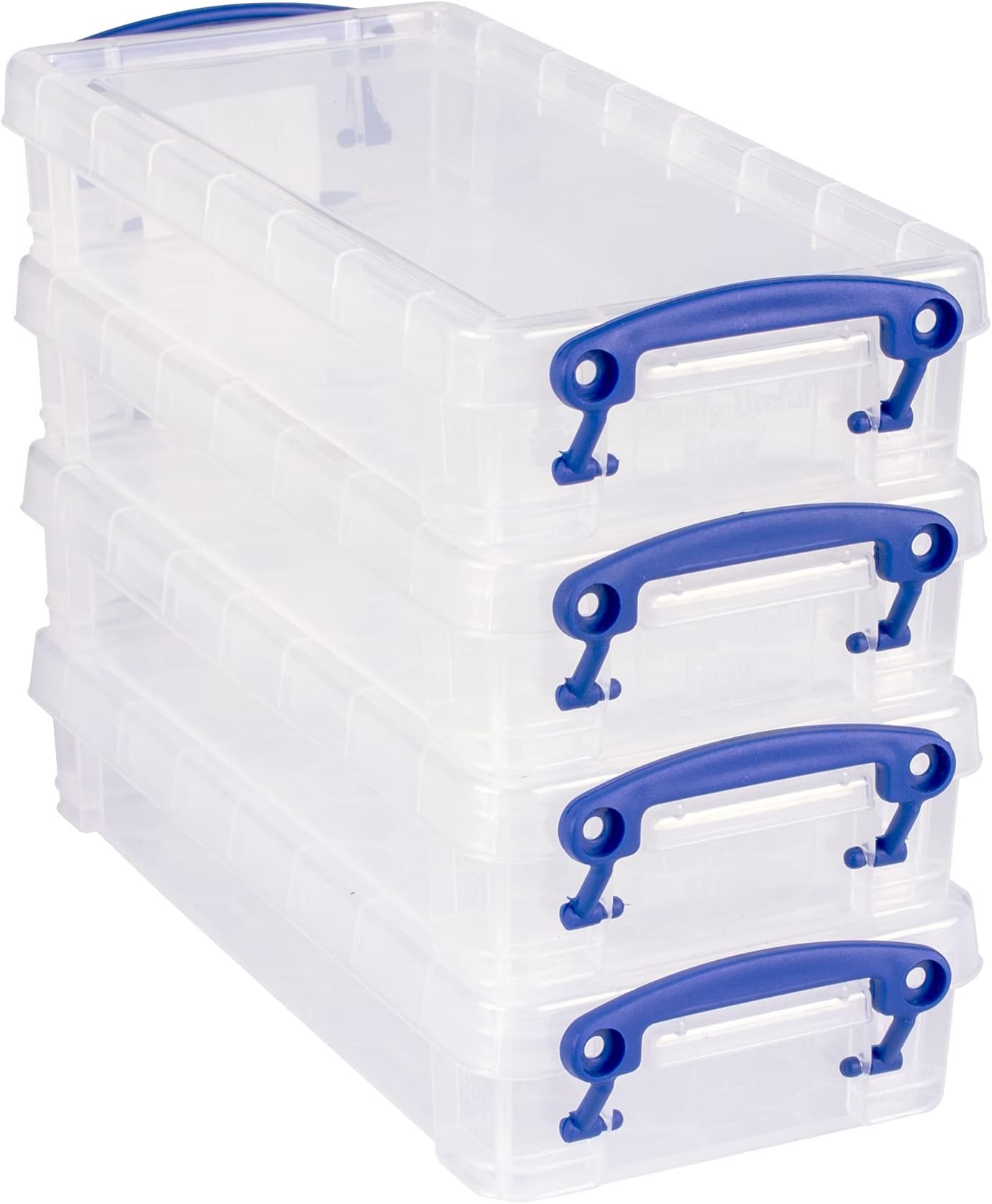 Really Useful Plastic Storage Box 0.9 Litre Clear : Amazon.co.uk: Home ...
