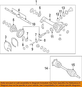 Amazon.com: Nissan genuine parts oil seal 38189-AR00A 38189-AR00A ...