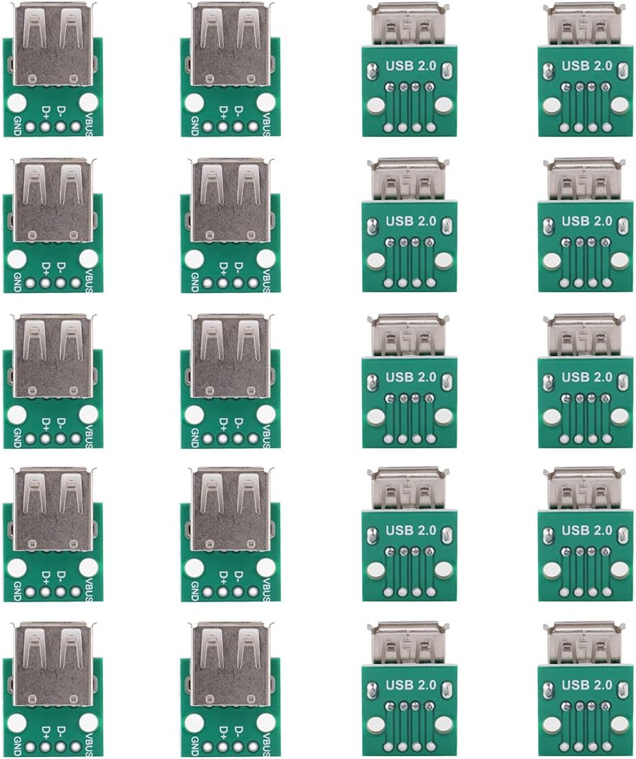 Amazon.com: Walfront USB Board Mini USB to DIP Adapter Board 10Pcs USB ...