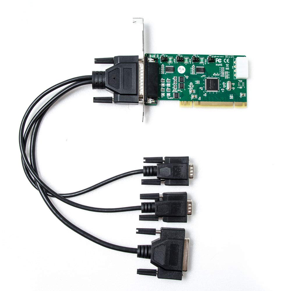 Buy shentek Industrial 2 Port 15KV ESD Serial RS232 1 Port Parallel PCI ...