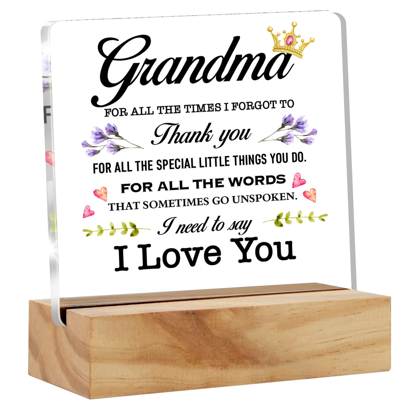 I Love Grandma Signs