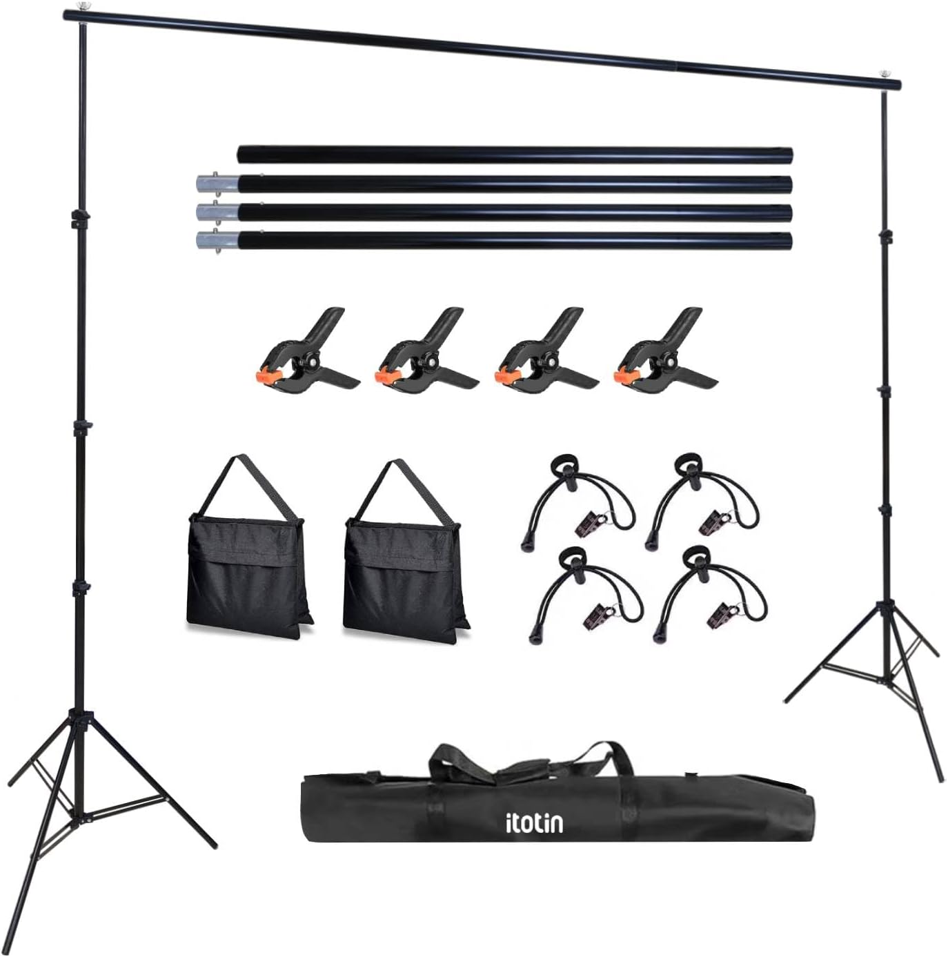 Amazon.com : Photo Backdrop Stand, 10x9ft(WxH) Adjustable Photography ...