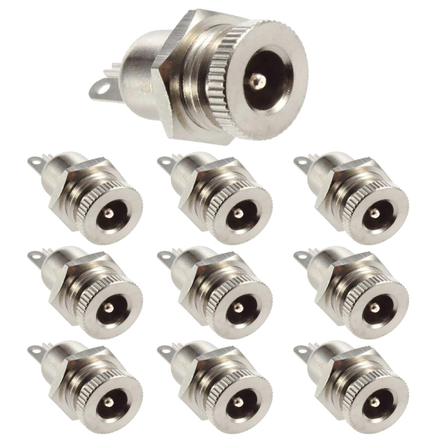 CESS DC Power Jack Socket 5.5 x 2.1mm, Threaded Female Panel Mount ...