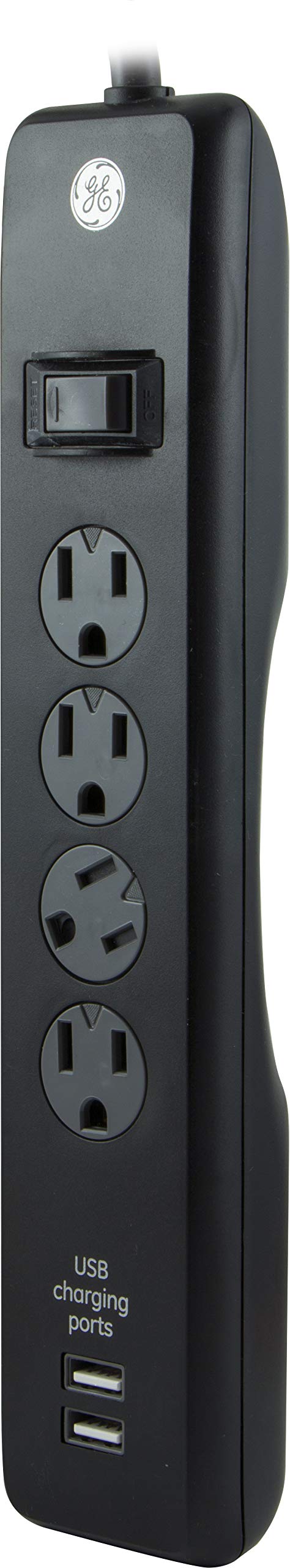 Amazon.com: GE 4-Outlet Surge Protector, 2 USB Ports, 6 Ft Power Cord ...
