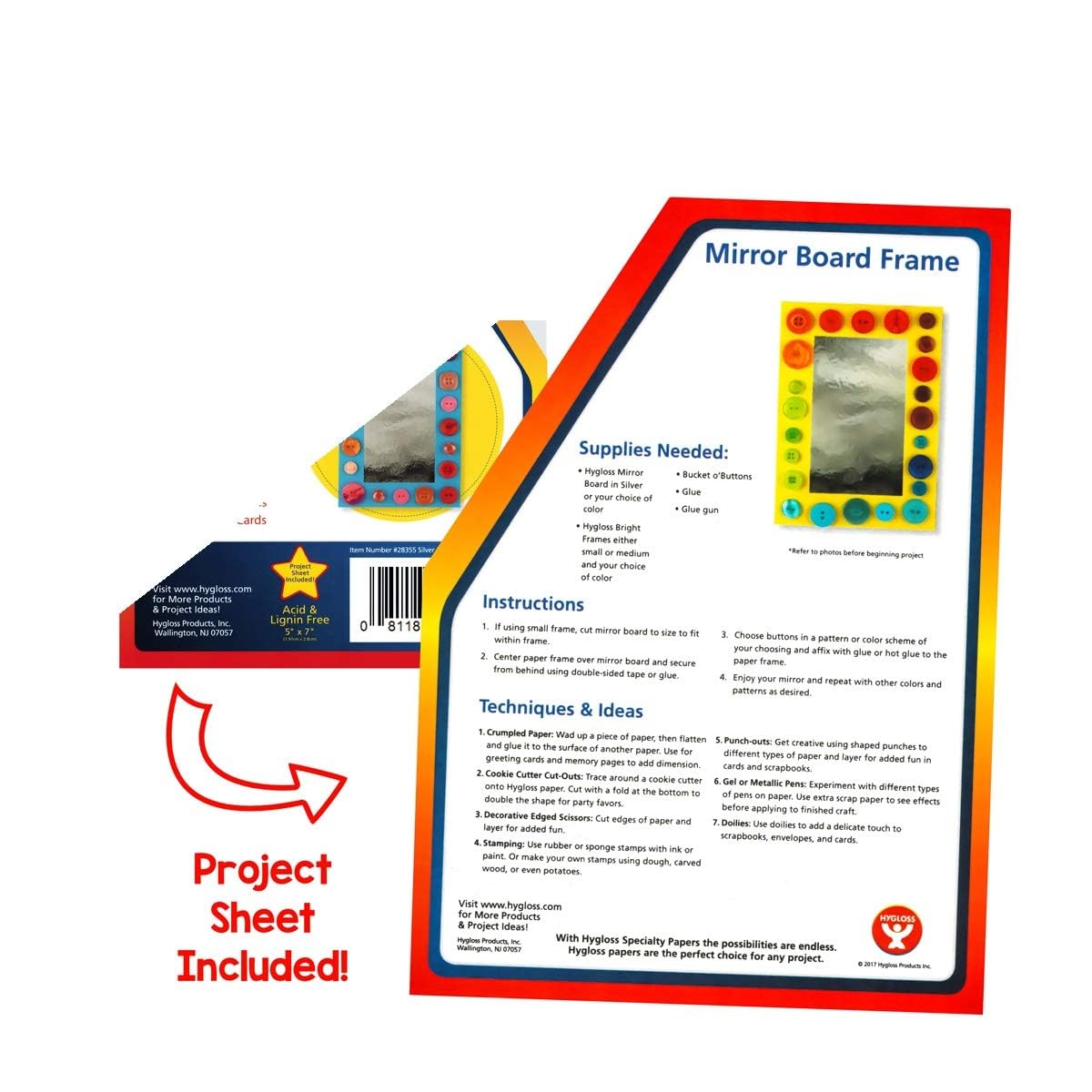 Reflective Poster Board Hygloss Products Mirror Board Sheets