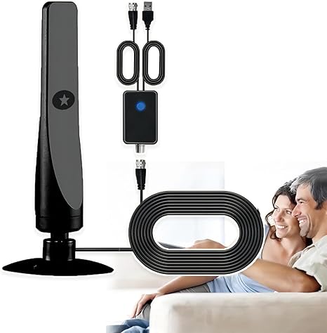 Endxedio Wavemax TV Antenna, Digital Indoor Signal Booster for Smart TV ...