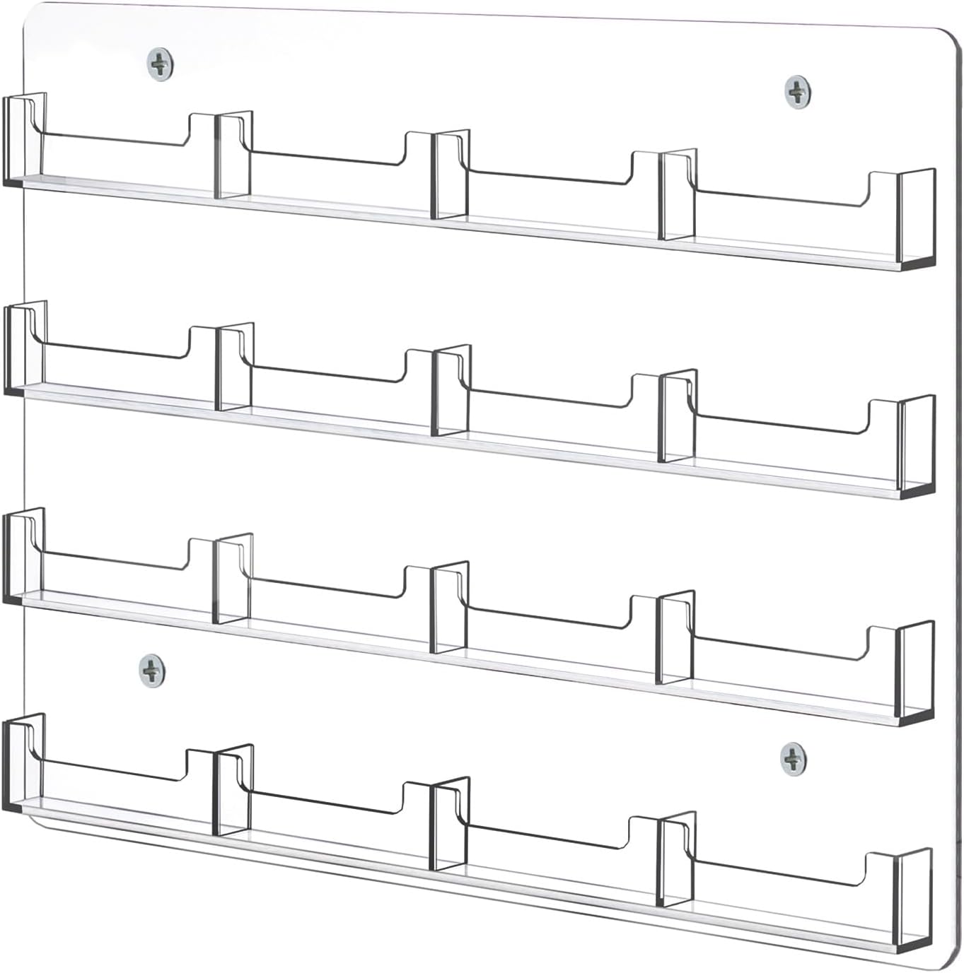Amazon.com : Hillban Acrylic Business Card Holder Wall Mount Clear ...