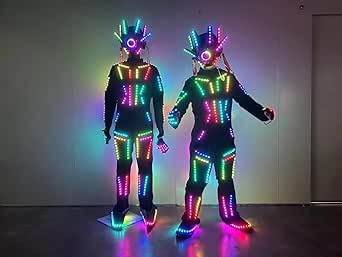Amazon.com: Earthradius Full Color Smart Pixels LED Robot Suit Costume ...