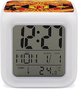 Amazon.co.jp: Manchester United Alarm Clock, Table Clock, Light, 7 ...