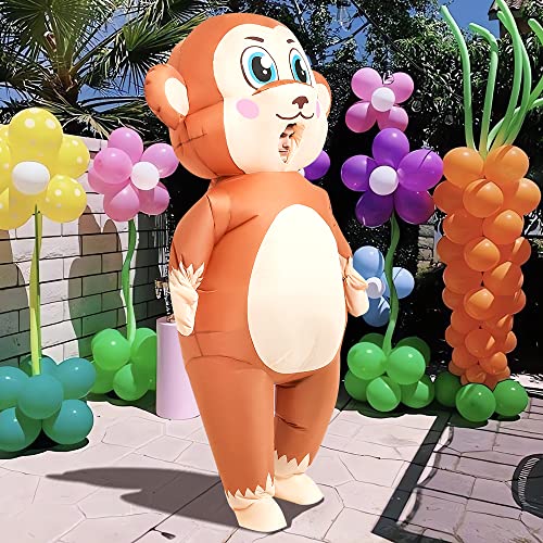 Snapklik.com : Inflatable Monkey Costume Adult Funny Blow Up Costumes ...
